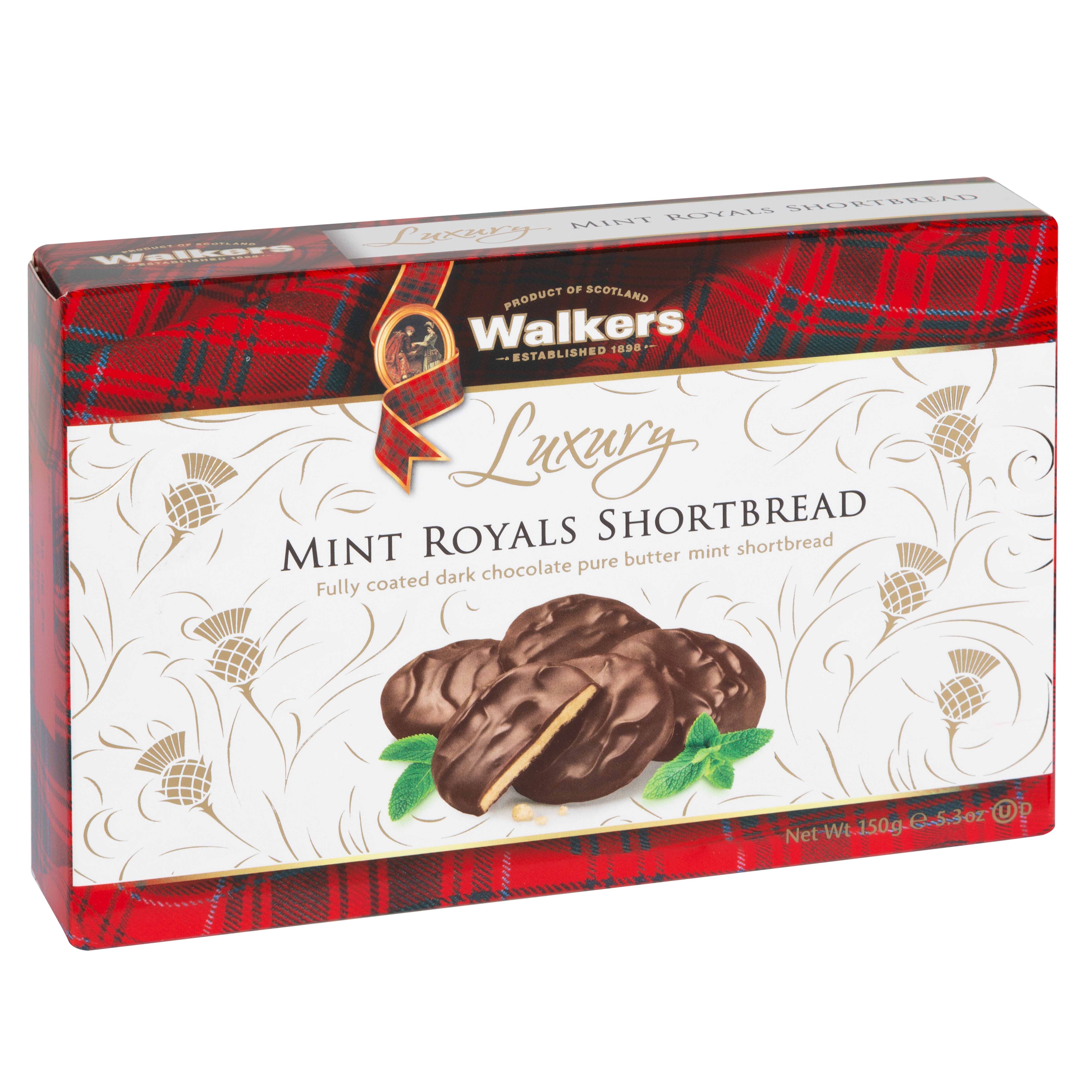 Walkers - Luxury Mint Royals Shortbread 150g | Peter's of Kensington