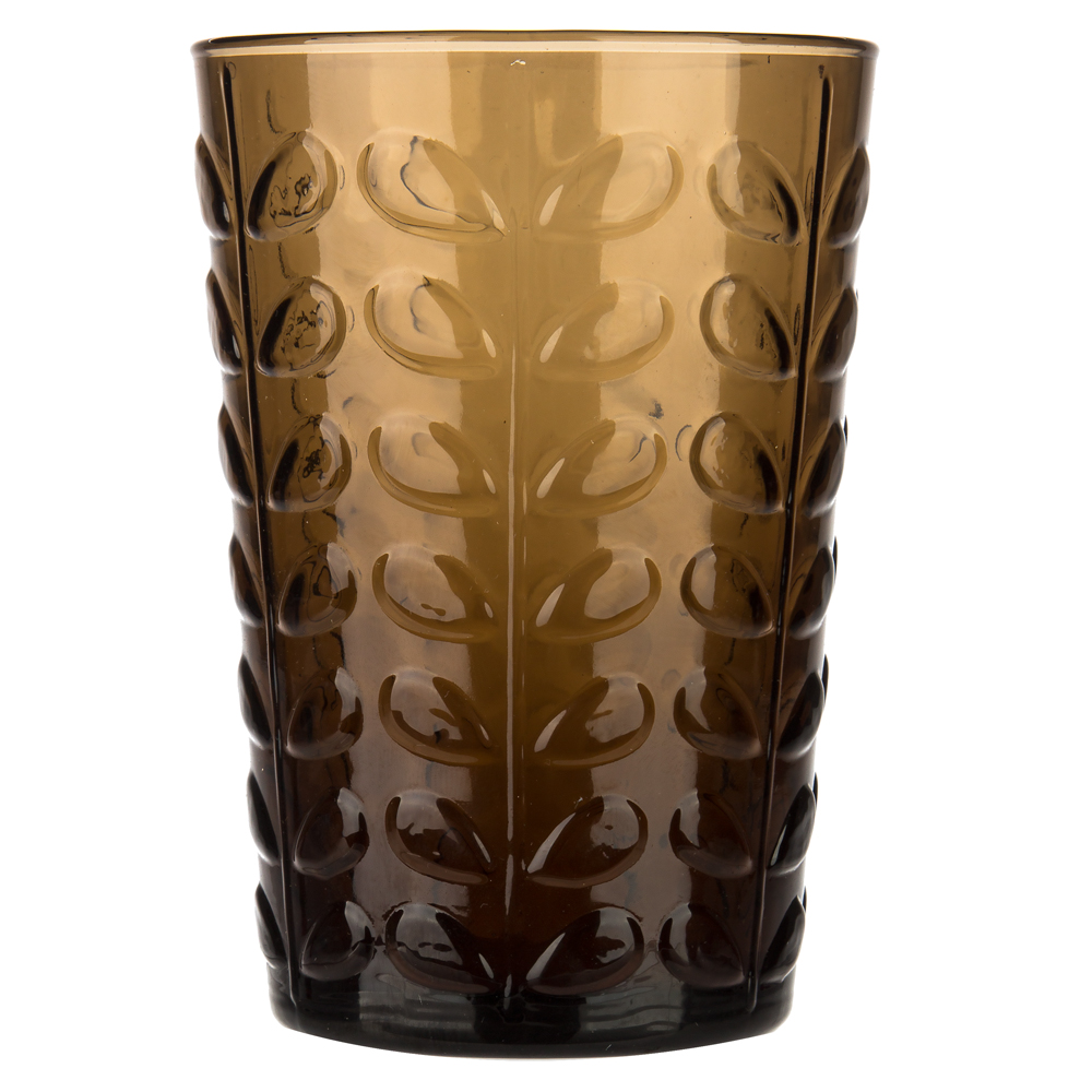 Orla Kiely - Raised Linear Stem Chocolate Highball Tumbler | Peter's of ...