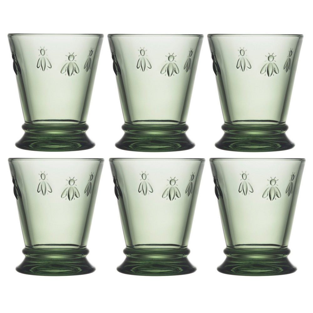La Rochere - Bee Tumbler Glass Set Provence Green 6pce | Peter's of ...