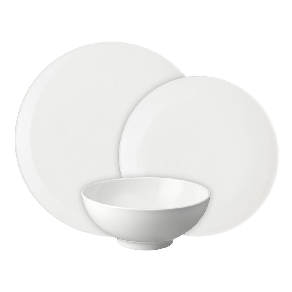 Denby - Porcelain Plain White 12pc Tableware Set | Peter's of Kensington