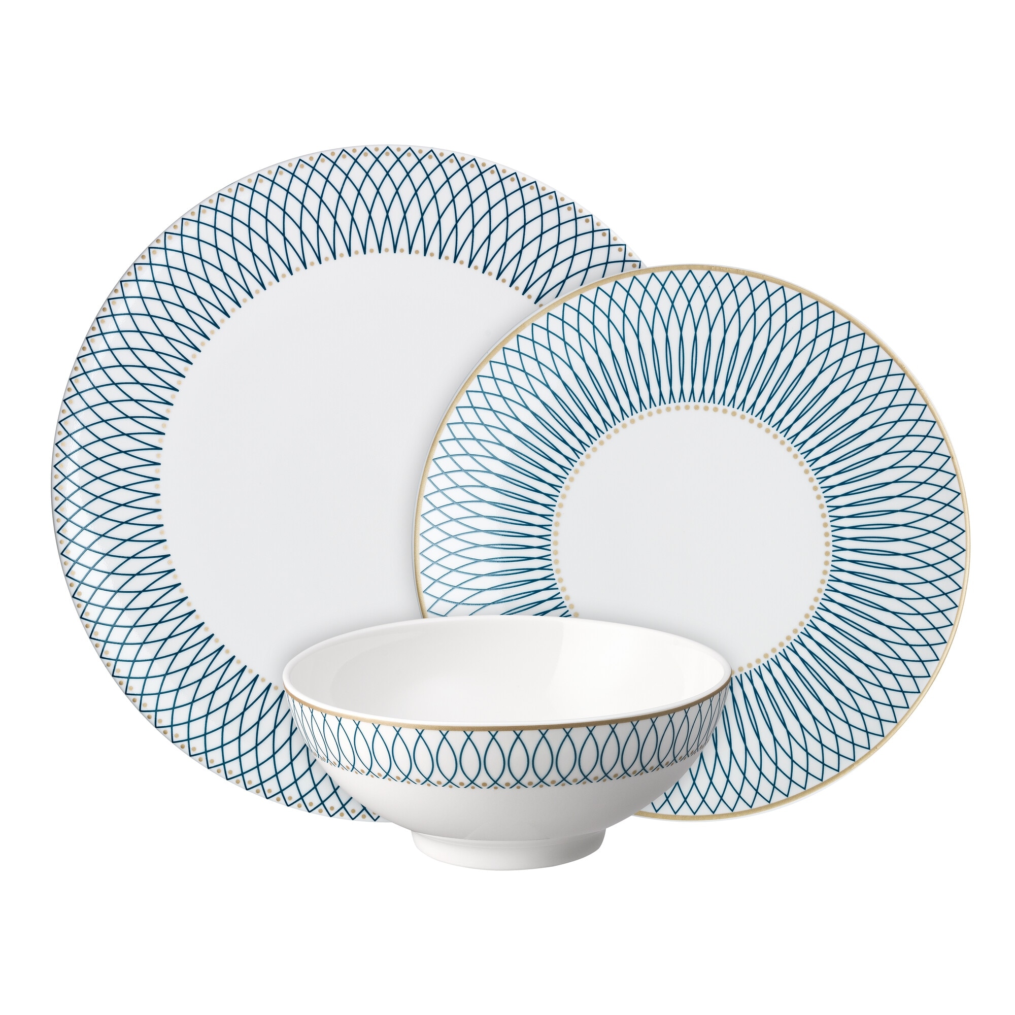 Denby - Porcelain Modern Deco Tableware Set 12pce | Peter's of Kensington