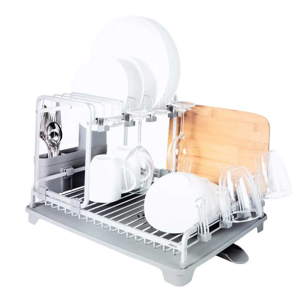 Avanti - Apex Double Deck Dish Rack w/Glass Holder 39x53cm | Peter's of ...