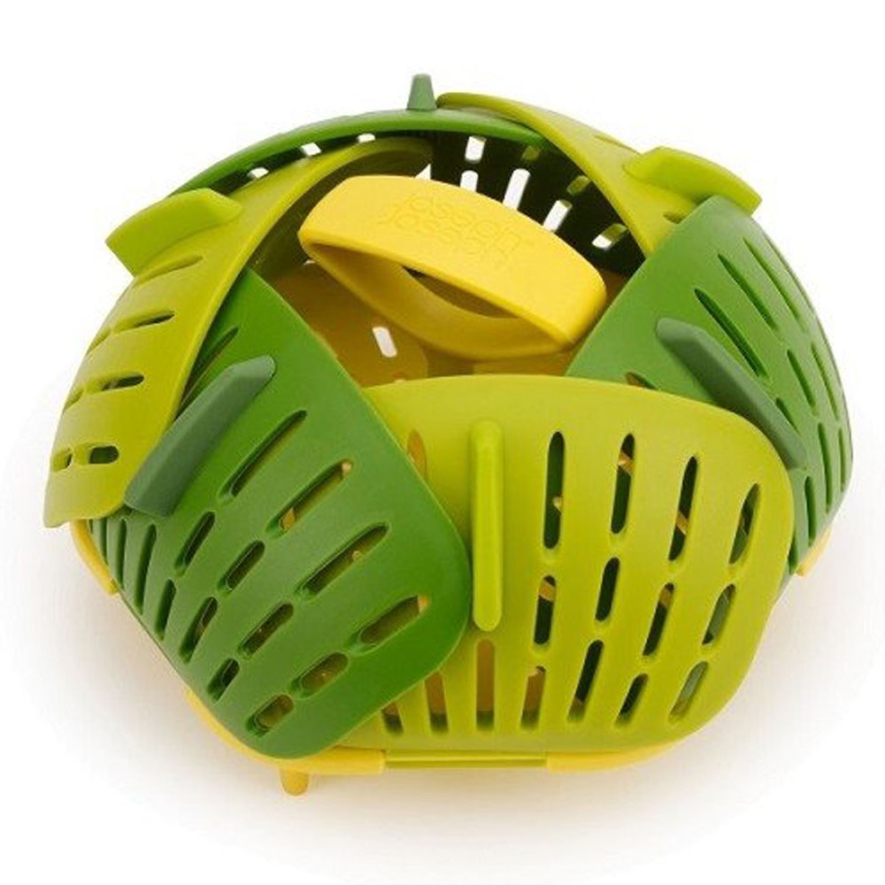 Joseph Joseph - Bloom Folding Steamer Basket Green | Peter's of Kensington