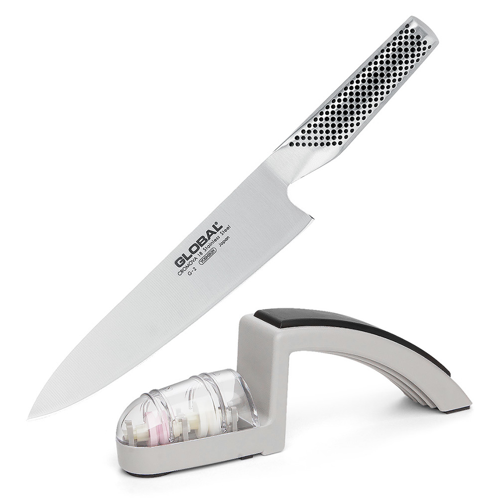 Global - Cook's Knife and Sharpener Set A | Peter's of Kensington