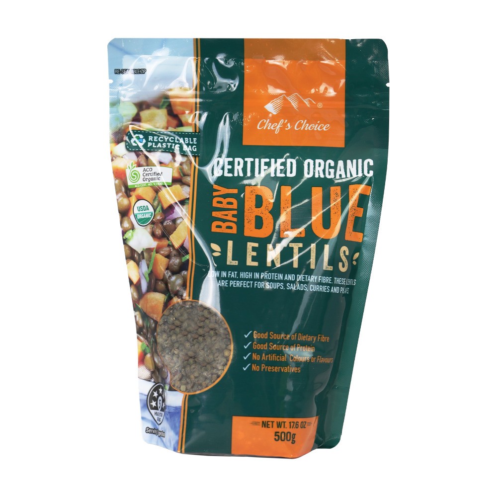 Chef's Choice - Certified Organic Baby Blue Lentils 500g | Peter's of ...