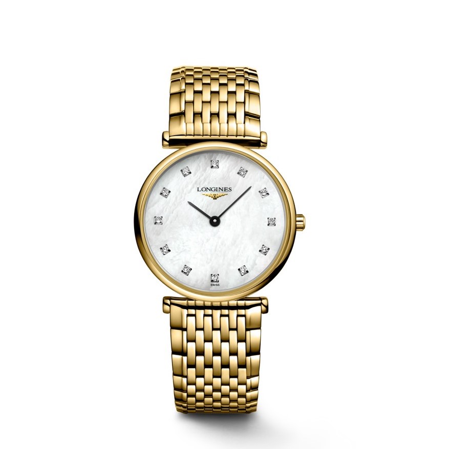 Longines - La Grande Classique Quartz Watch w/Diamonds & PVD 29mm ...