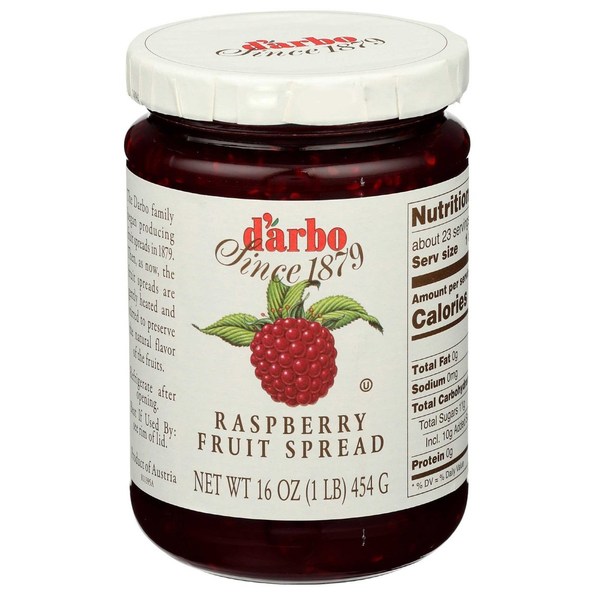 Darbo - Raspberry Fruit Spread 454g | Peter's of Kensington