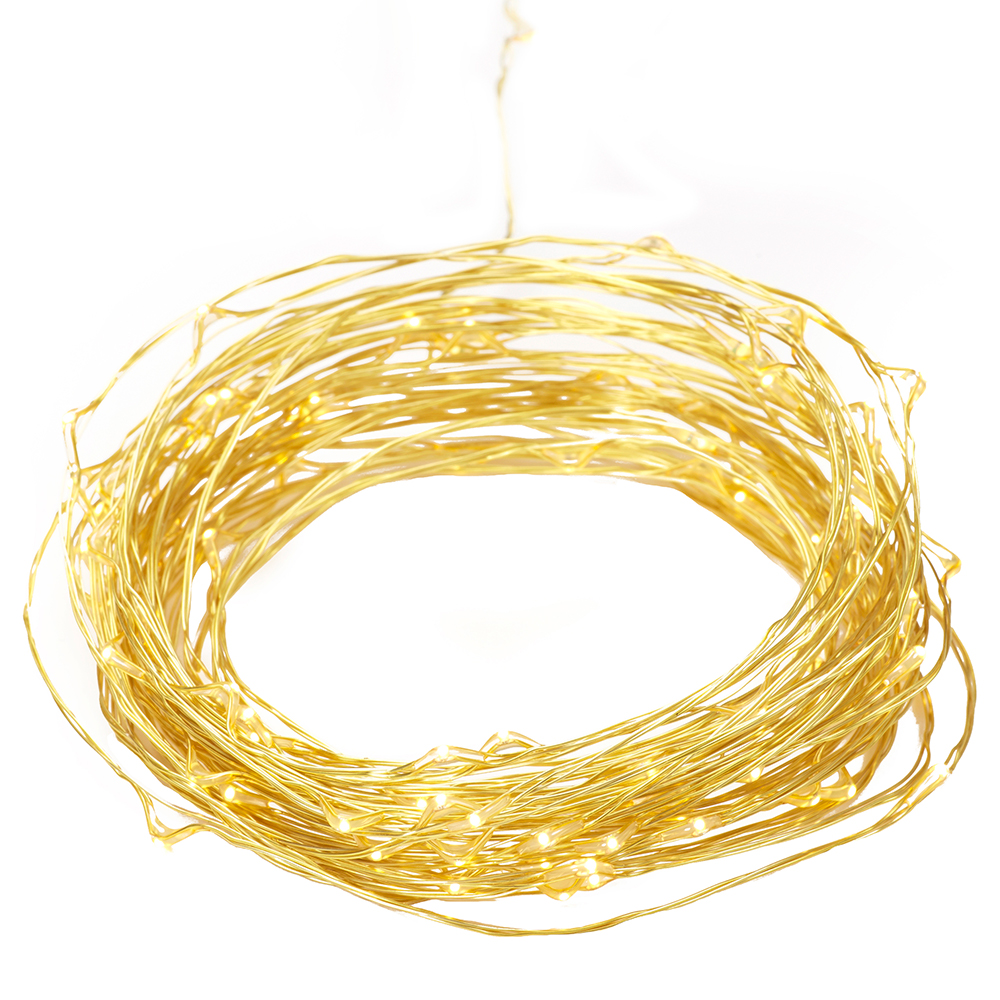 Amalfi - Lustre LED Gold String Lights 10m | Peter's of Kensington