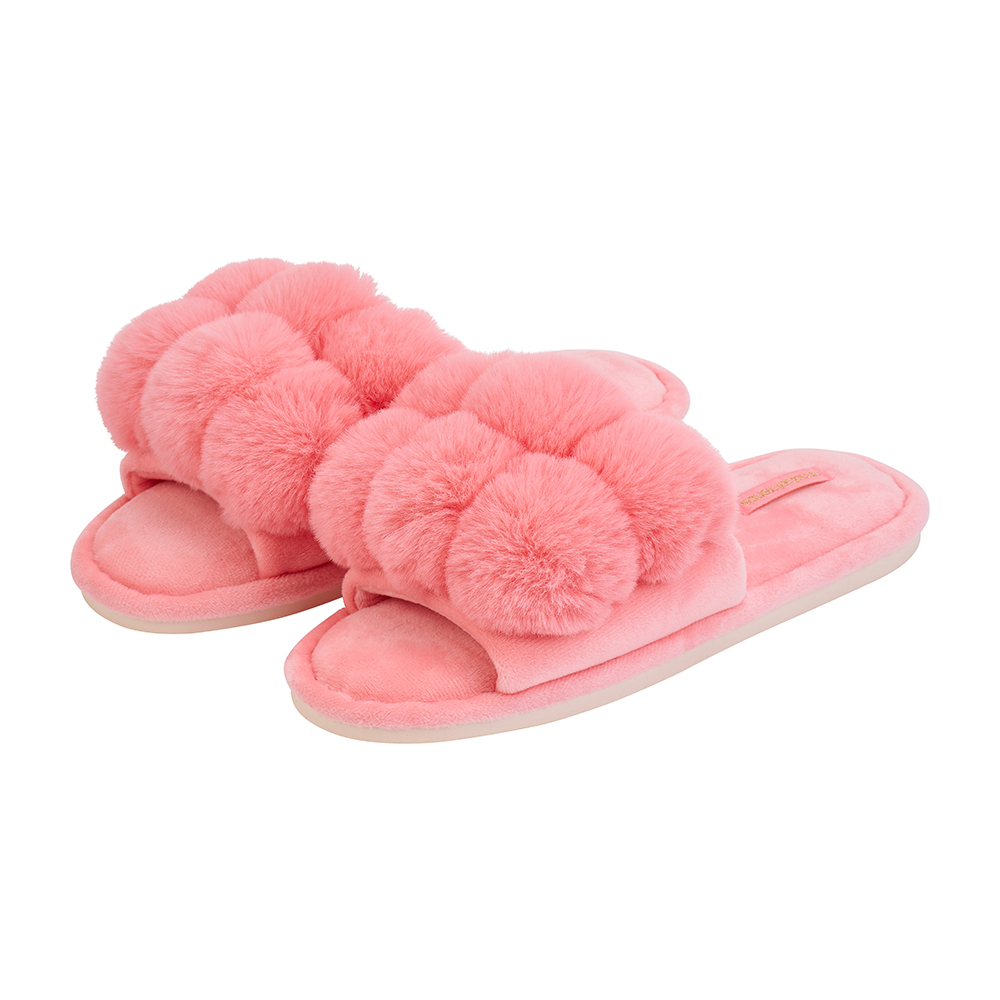 Peter's - Cosy Luxe Pom Pom Slippers | Peter's of Kensington