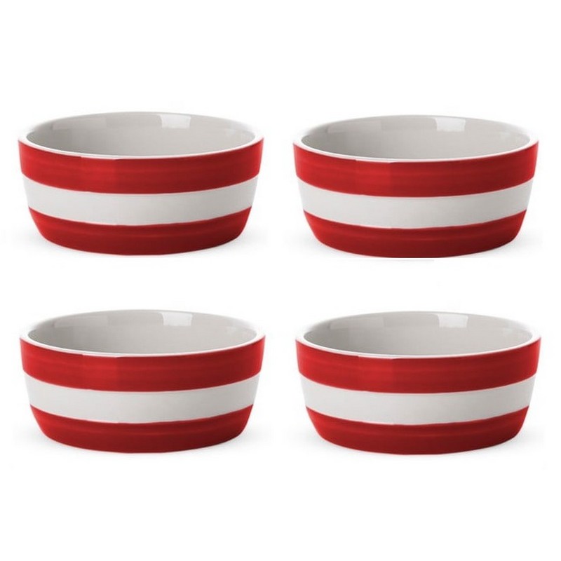 Cornishware - Dip Dish Set Red 4pce | Peter's of Kensington