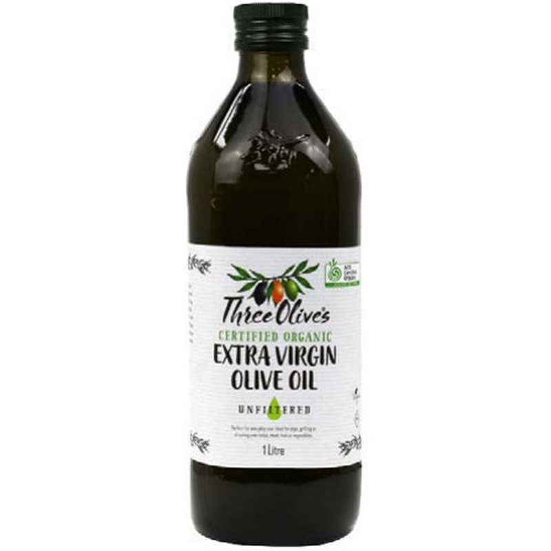Three Olives - Organic Extra Virgin Olive Oil 1L | Peter's of Kensington