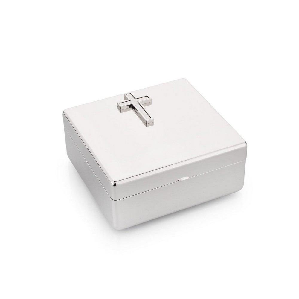 Whitehill - Square Trinket Box w/Cross Motif | Peter's of Kensington