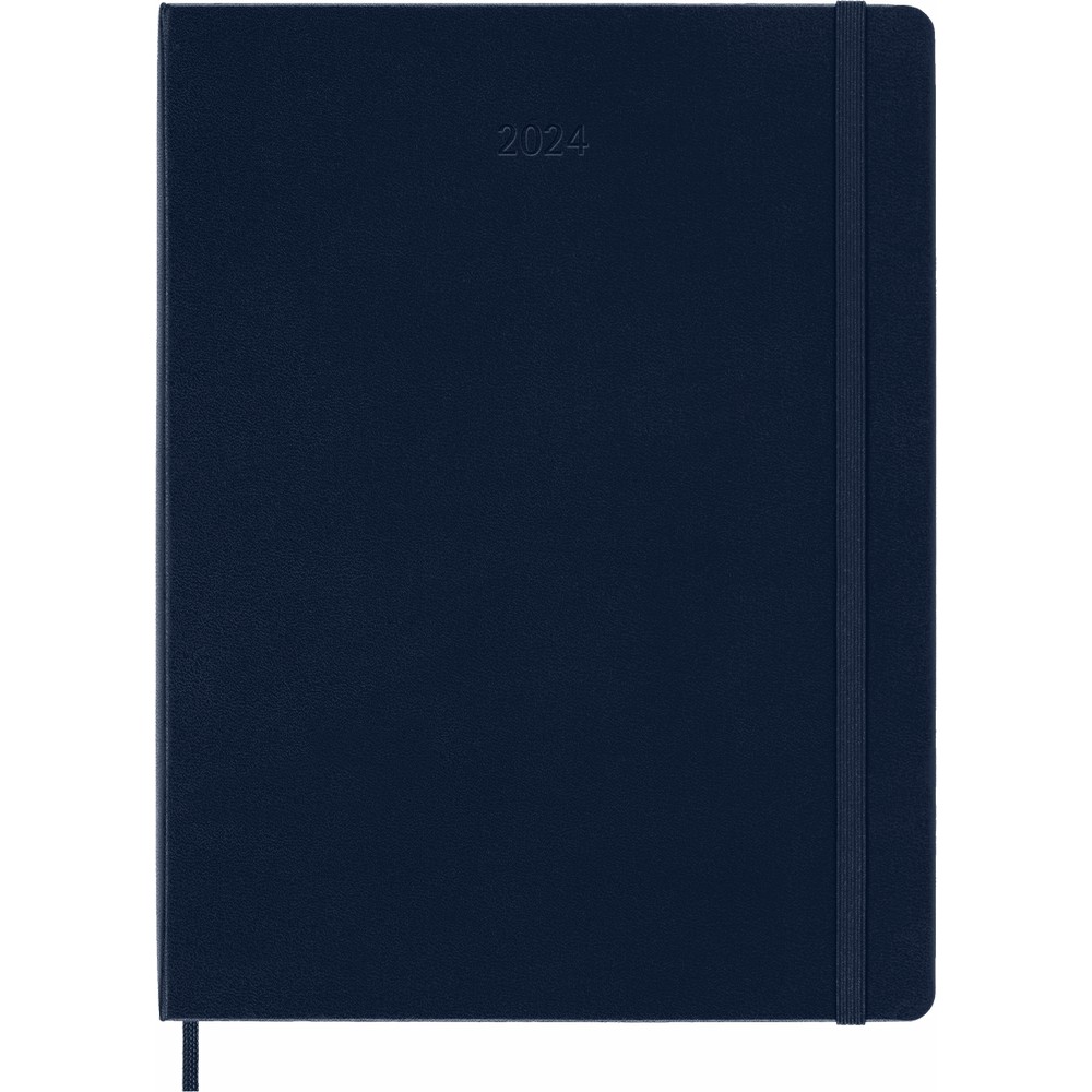 Moleskine - 2024 Weekly Diary/Notebook Hard Cover XL Sapphire Blue ...