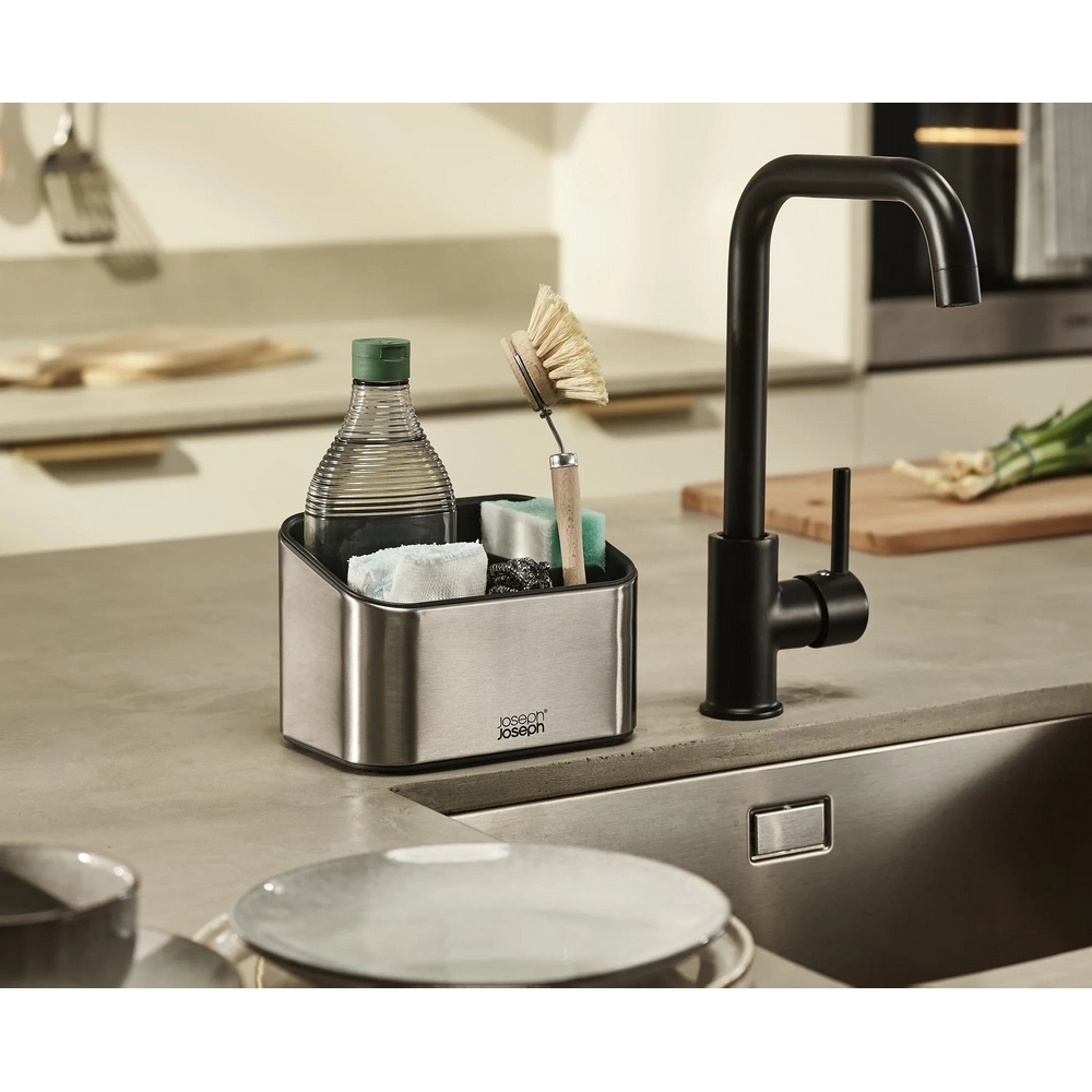 Joseph Joseph - Surface Tiered Stainless Steel Sink Tidy Grey | Peter's ...