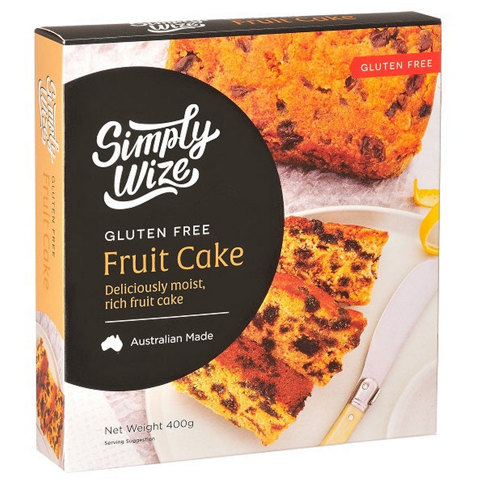 Simply Wize - Gluten Free Fruit Cake 400g | Peter's of Kensington