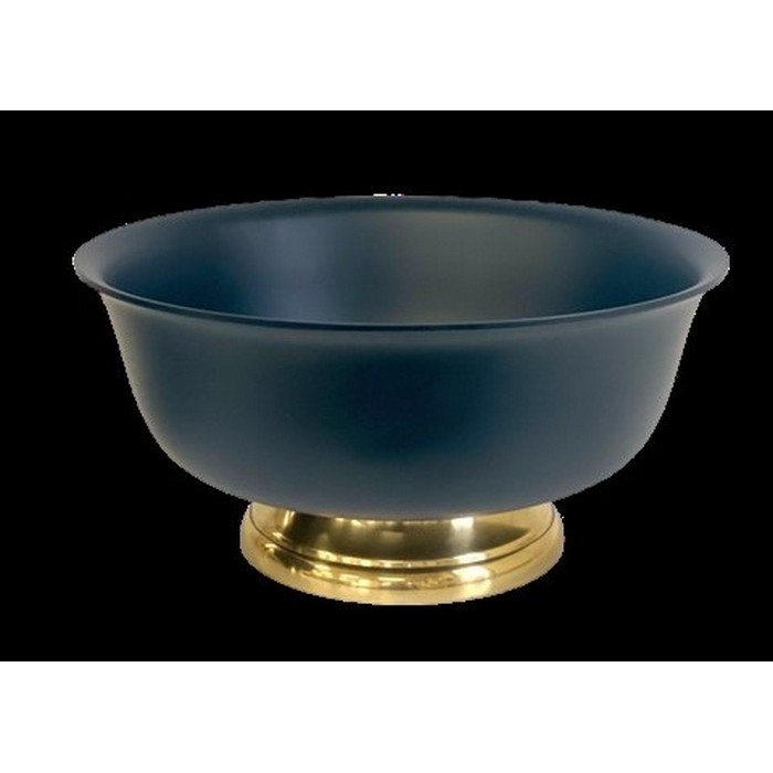Flair Decor - Powder Coated Bowl w/Gold Base Black Medium 15x33cm ...
