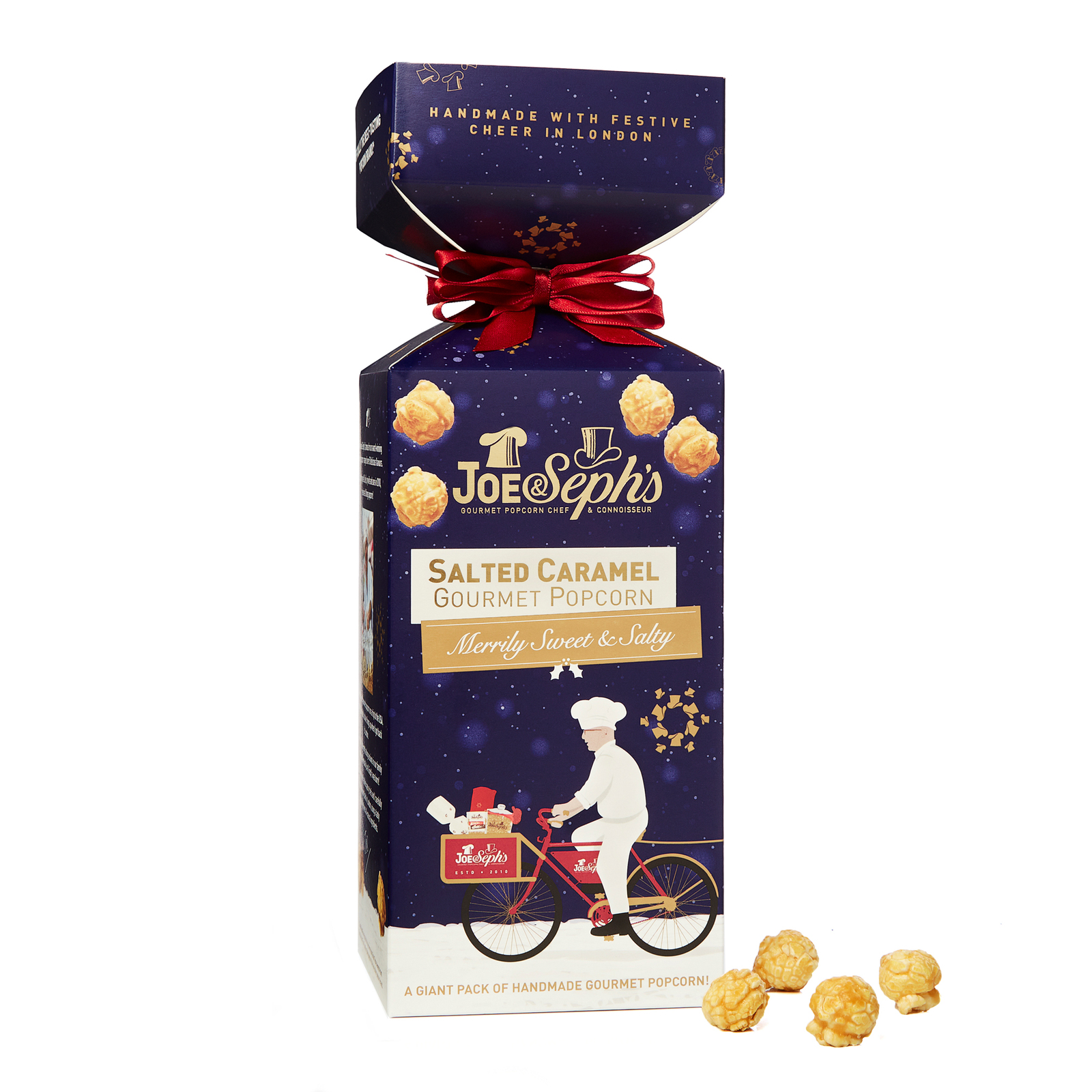 Joe & Sephs - Salted Caramel Gourmet Popcorn Festive Cracker Gift Box ...