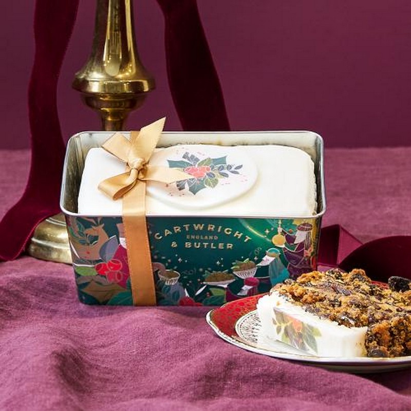 Cartwright & Butler - 660g Iced Christmas Loaf Cake | Peter's of Kensington