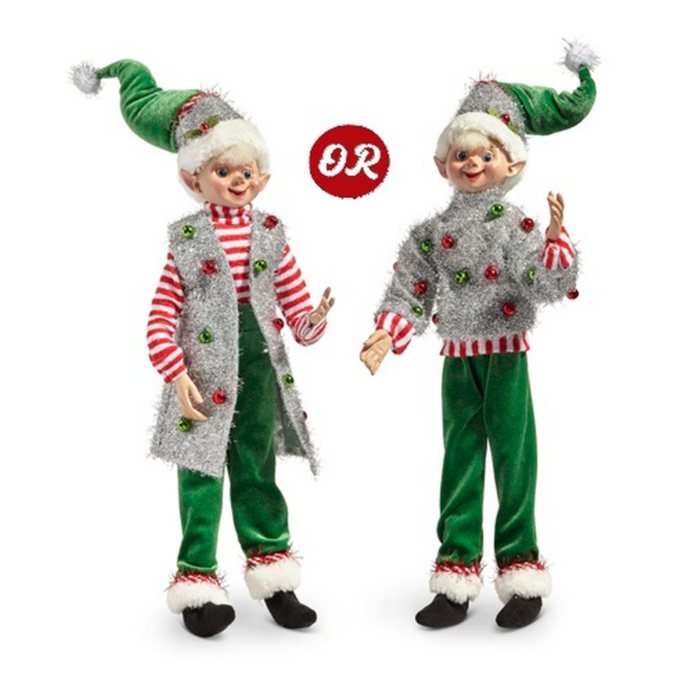Raz - Posable Christmas Party Elf 40cm | Peter's of Kensington