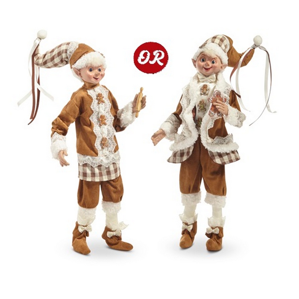 Raz - Posable Gingerbread Elf 40cm | Peter's of Kensington
