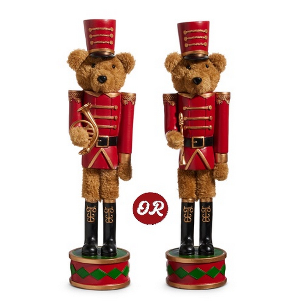 Raz - Teddy Bear Nutcracker 37cm | Peter's of Kensington