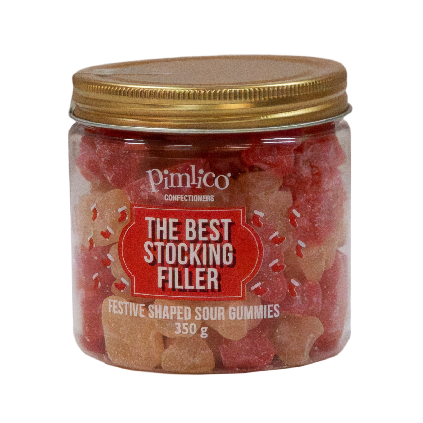 Pimlico - The Best Stocking Filler Jar Festive Shaped Sour Gummies 350g ...