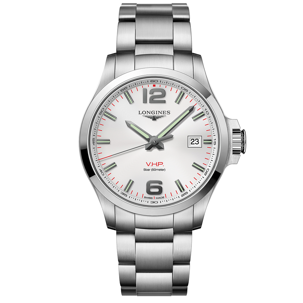Longines - Conquest V.H.P. Silver Dial S/Steel Watch 43mm | Peter's of ...