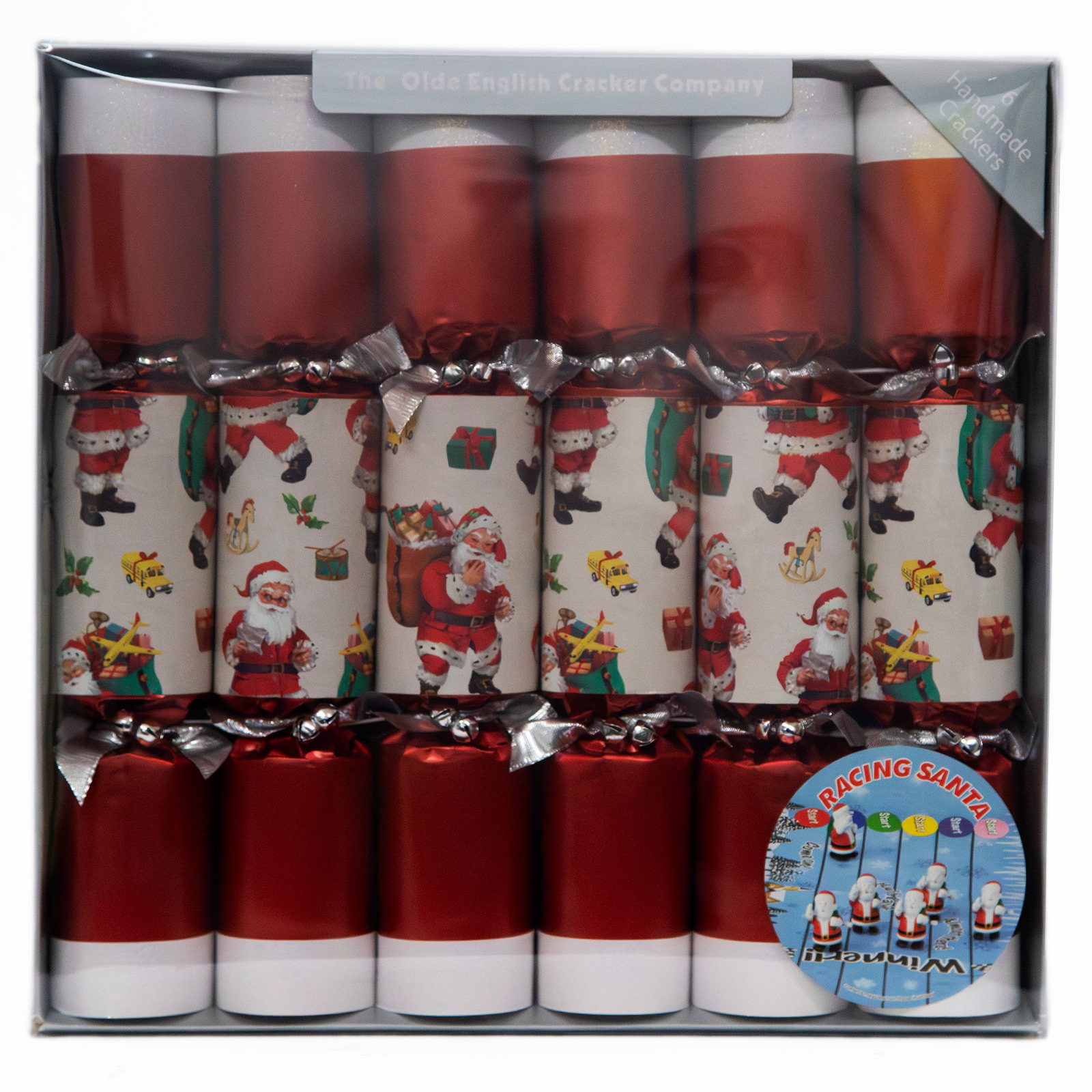 Olde English Cracker Co - Racing Santa Bonbon Set 6pce | Peter's of ...