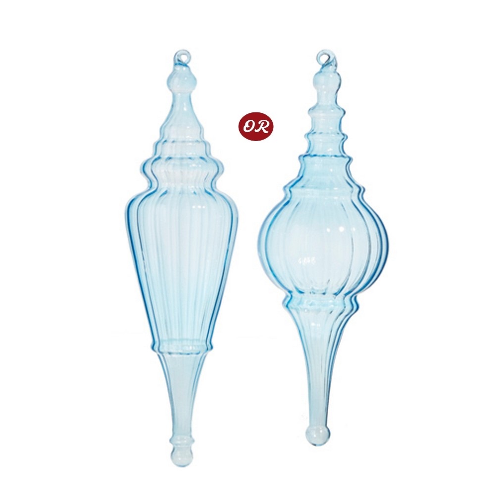 Raz - Light Blue Finial Ornament 64cm Assorted | Peter's of Kensington